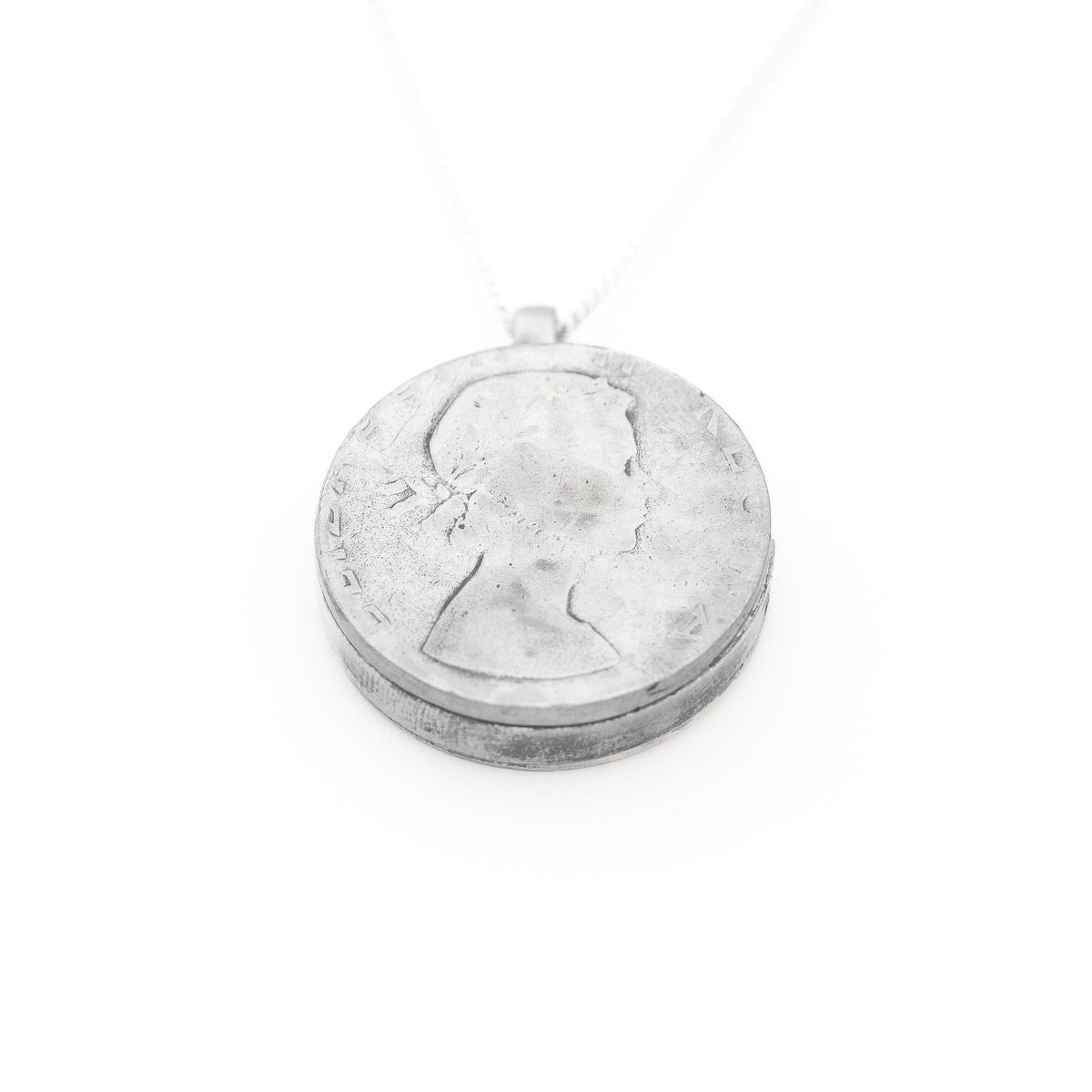 Open Silver Coin Diffuser Locket– Minted Jewellery